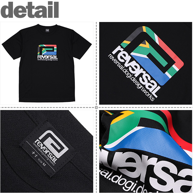 (リバーサル) reversal WARFIELD BIG MARK SOUTH AFRICA DRY TEE (SS:TEE)(rvrgb082-BK) Tシャツ 半袖 カットソー ...